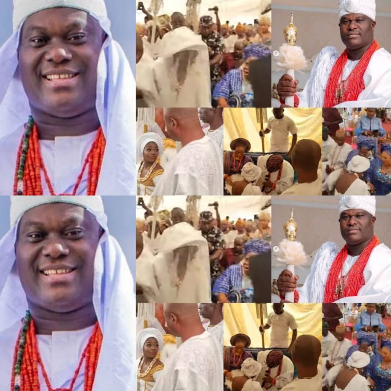 Watch Moment Ooni of Ife, Oba Adeyeye Enitan Ogunwusi Marries His 4th ...