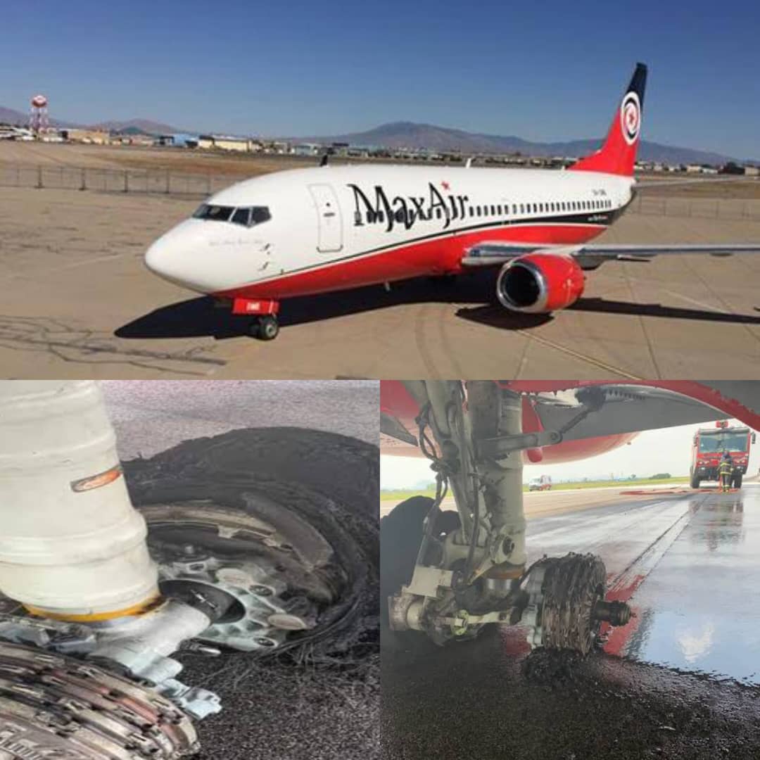 Watch Moment Max Air Plane With 143 Passengers Crash-Lands In Abuja [VIDEO]