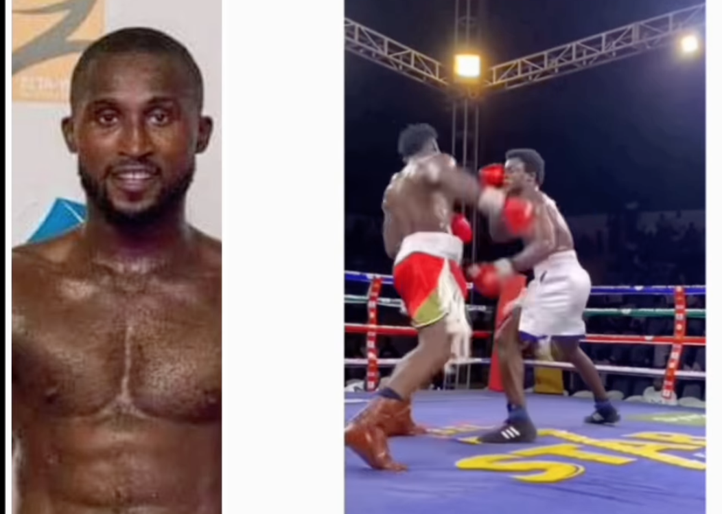 VIDEO: Tragic Moment Nigerian Boxer Segun Olanrewaju Collapses And D!es ...