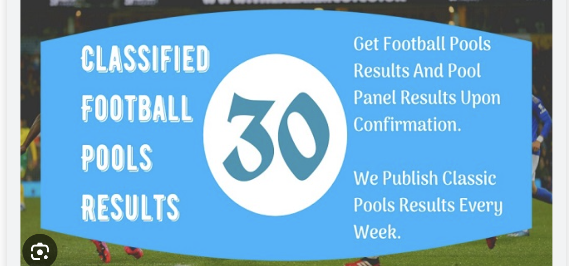 Week 30 Pool Fixtures
